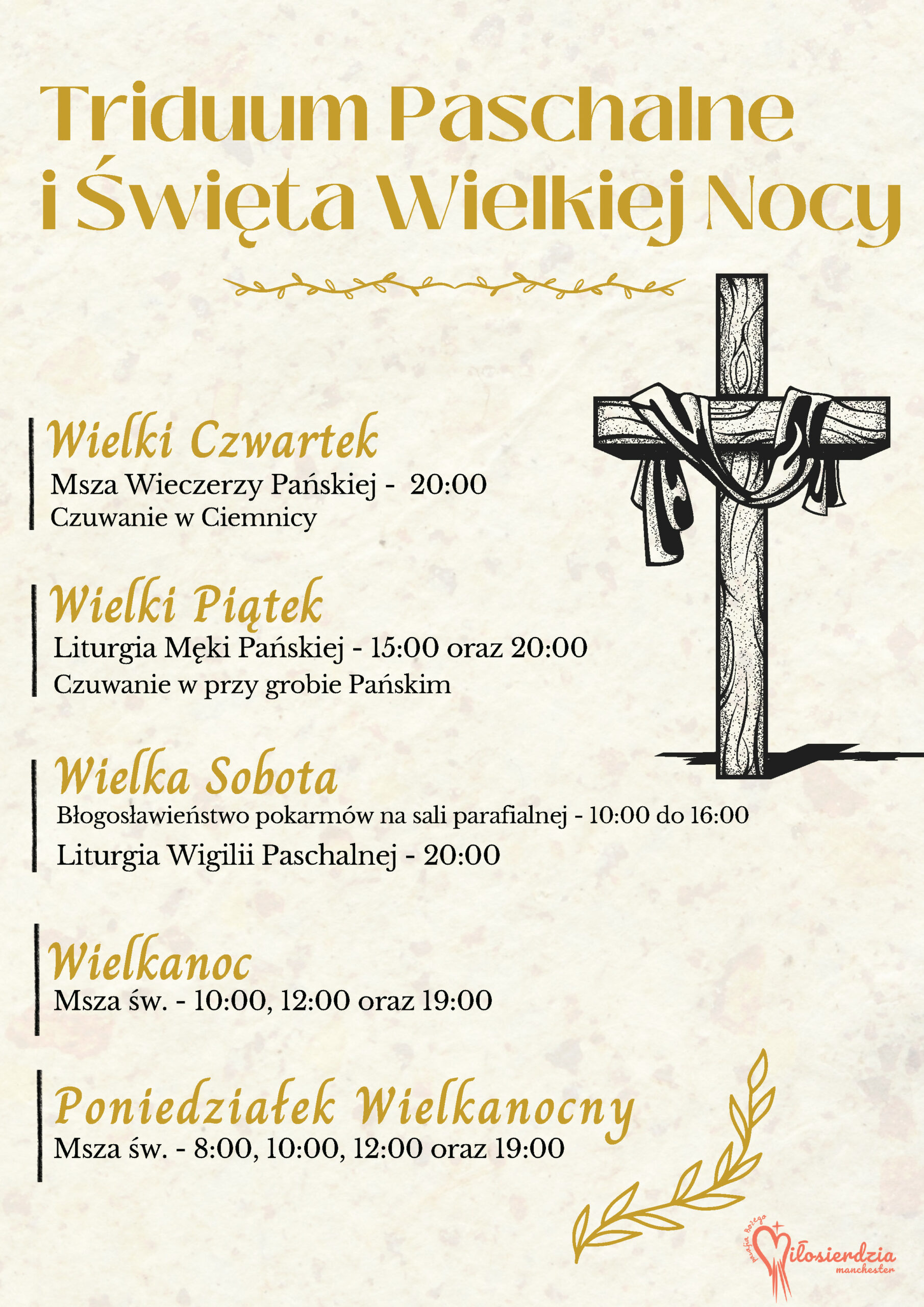 Triduum Paschalne – Parafia Miłosierdzia Bożego